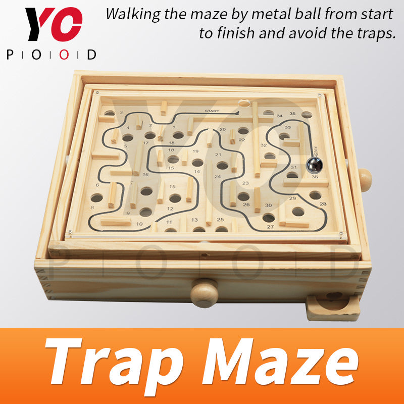 YOPOOD escape room prop traze maze prop walking the maze via metal bal